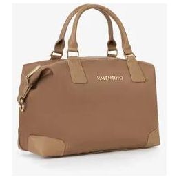 Henkeltasche Valentino BAGS "JENNY RE", Damen, Gr. B/H/T: 32cm x 23cm x 15cm, nocciola, Lederimitat, Textil, Taschen, Damen Handtasche, Shopper, Umh&auml;ngetasche mit Logoschriftzug