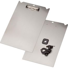 Tarifold Klemmbrett aus Aluminium, zur Montage an Wagen, f&uuml;r DIN A4, LxB 350 x 240 mm