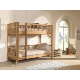 Vipack Etagenbett Forrest Naturfarben ca.90x200cm Echtholz Eiche