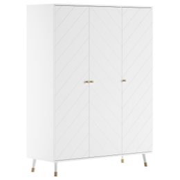 Vipack Kinderkleiderschrank Billy Wei&szlig;