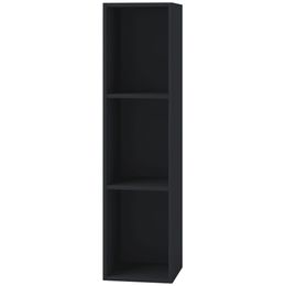 Schallplattenregal Platto in Schwarz, B: 34 cm