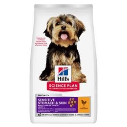 Hill's Hill's Science Plan Trockenfutter Hund, Sensitive Stomach & Skin, Small & Mini Adult, mit Huhn 2x6 kg