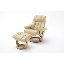 iNNoSeat by MCA + CALGARY XXL Relaxer 180 mit Hocker - versch. Ausf&uuml;hrungen - creme natur