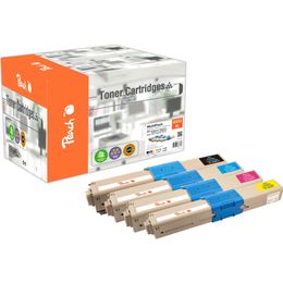 Peach O4650-87 Toner XL (bk, c/m/y) ersetzt OKI 46508712, 46508711, 46508710, 46508709 f&uuml;r z.B. OKI MC 363 DNW, OKI C 332 DN, OKI MC 363 DN (wiederaufbereitet)