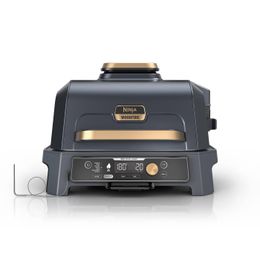 Ninja Woodfire Pro Connect XL Elektrischer Outdoor Grill & Smoker OG901EUBL1 &ndash; Blau