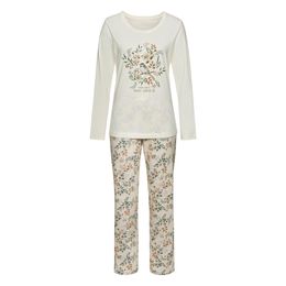 Vivance By Lascana Pyjama Damen Gr&ouml;&szlig;e L camel / mint / jade / wei&szlig; Sommerkleid