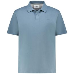 Herren Gro&szlig;e Gr&ouml;&szlig;en | s.Oliver Basic-Poloshirt Farbe mittelblau Gr&ouml;&szlig;e: 4XL