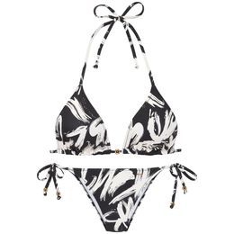 French Connection Bikini Damen Gr&ouml;&szlig;e XS schwarz / wei&szlig;