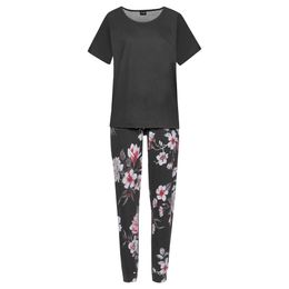 Vivance By Lascana Pyjama Damen Gr&ouml;&szlig;e XS/S mischfarben / schwarz Sommerkleid