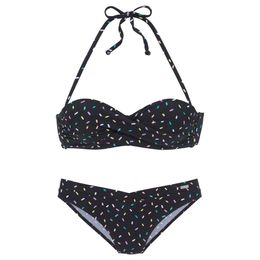 Buffalo Bikini Damen Gr&ouml;&szlig;e XS hellgelb / lila / hellorange / schwarz