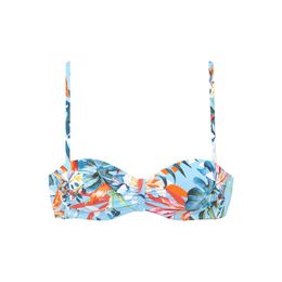 Venice Beach Bikini Top female size 80 Blue / Light blue / Dark green / Orange