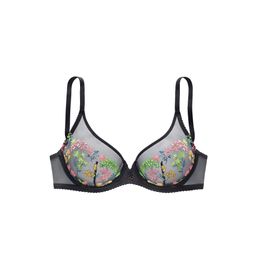 Lascana BH Damen Gr&ouml;&szlig;e 75 hellblau / grasgr&uuml;n / rosa / schwarz