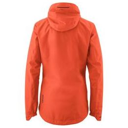 Fahrradjacke Gonso "SAVE JACKET ESSENTIAL W", Damen, Gr. 38, rot (hellrot), 100% Polyester, Rundhals, Jacken Fahrradjacke, Damen Regenjacke wind- und wasserdicht, Radjacke mit Kapuze