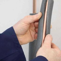 NMC AEROFLEX SH Pipe Insulation, Pipe Lagging - 2m, Flexible Insulation Material from Closed-Cell Foam Rubber Base, Black - 76 x 40 mm