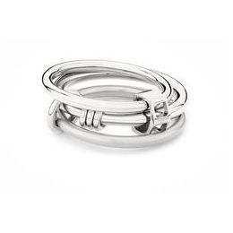 Fingerring Liebeskind Berlin "Schmuck Geschenk Edelstahl The Layer-Ring" Gr. 58, silber (silberfarben), Fingerringe, Damen, 58, Edelstahl, 6mm, Fingerring