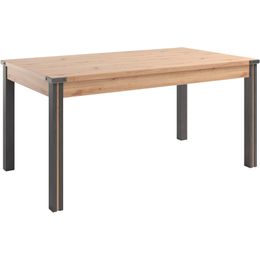 Esstisch Home Affaire "Mia", artisan eiche nachbildung, matera nb, B:160cm H:77cm T:90cm, Tische, Esstisch, Esszimmertisch, rechteckige Form - (B/T/H) 160/90/77 cm