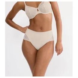 Slip Triumph "Comfort Contour Maxi", Damen, Gr. L, beige, Microtouch, Obermaterial: 59% Polyamid, 41% Elasthan, Unterhosen Slip, flache formende Spitze