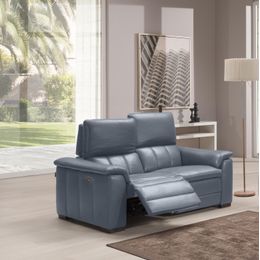 2-Sitzer Egoitaliano "Capucine hoher Sitzkomfort, erstklassiger Relaxkomfort, elegant", grau, B:154cm H:99cm T:97cm, Sofas, wahlweise mit elektrisch oder manuell verstellbarer Relaxfunktion