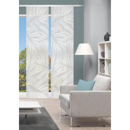 Schiebegardine Vision "PACEY" Gr. 1, grau (taupe), B:60cm H:260cm, Polyester, Gardinen, SET,SCHIEBEVORHANG,BAMBUS,DIGITALDRUCK