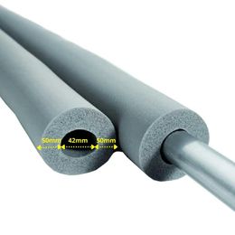 NMC AEROFLEX SH Rohrisolierung, Rohrd&auml;mmung - 2m, Flexibler D&auml;mmstoff aus Geschlossenzelligem Schaum Kautschukbasis, Schwarz - 42 x 40 mm