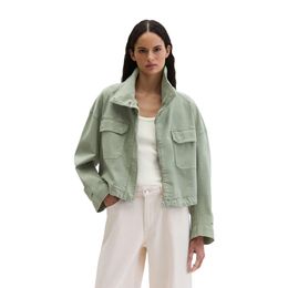 Marc O'Polo Jeansjacke MARC O'POLO "aus Garment dyed Baumwolle", Damen, Gr. XL, fresh sage, Obermaterial: 98% Baumwolle, 2% Elasthan, loose fit, Jacken Jeansjacke