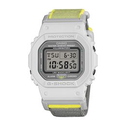 Chronograph Casio G-SHOCK, grau, gelb, Armbanduhren, Damen, Chronograph, Quarzuhr, Armbanduhr, Herrenuhr, digital, automatischer Kalender