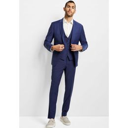 Anzug Cinque "CICASTELLO", Herren, Gr. 58, N-Gr, blau, Web, Obermaterial: 53% Polyester, 43% Schurwolle, 4% Elasthan, unifarben, Basic, Anz&uuml;ge, mit Powerstretch