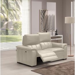 2-Sitzer Egoitaliano "Capucine hoher Sitzkomfort, erstklassiger Relaxkomfort, elegant", wei&szlig; (paper), B:154cm H:99cm T:97cm, Sofas, wahlweise mit elektrisch oder manuell verstellbarer Relaxfunktion
