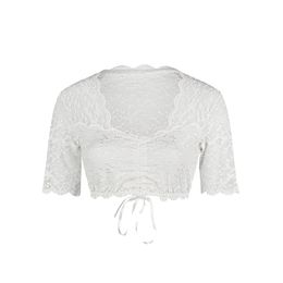 Dirndlbluse Nina von C. "Dirndlbluse halbarm Martina", Damen, Gr. 34, wei&szlig;, Obermaterial: 86% Polyamid PA. 14% Elasthan EL., Blusen Dirndlbluse