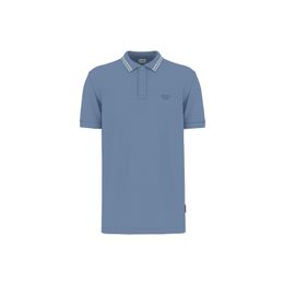JOOP! Poloshirt JOOP JEANS "Poloshirt JJJ-Agneloa 1er Pack", Herren, Gr. L, blau, Obermaterial: 95% Baumwolle CO. 5% Elasthan EL., Shirts