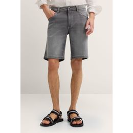 Bermudas Bugatti "DynamicSeries", Herren, Gr. 48, Normalgr&ouml;&szlig;en, 235, grau, 84% Baumwolle, 15% Polyester, 1% Elasthan, unifarben, normal, Hosen Bermudas, mit Stretch-Funktion
