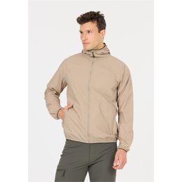 Outdoorjacke WHISTLER "Fabel", Herren, Gr. 4XL, hellbeige, 91% Polyamid, 9% Polyester, unifarben, normal, hoch geschlossener Ausschnitt, Jacken Outdoorjacke, wasserdicht