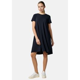 Shirtkleid Ragwear "Chickie", Damen, Gr. S (36), Normalgr&ouml;&szlig;en, navy, Material: 50% Baumwolle, 50% Modal, Basic, A-Linie ca. Mitte Oberschenkel, Rundhals, &Auml;rmel ohne &Auml;rmelschlitz abgesteppte Kante, Kleider Shirtkleid, Leichtes Damen Sommerkleid
