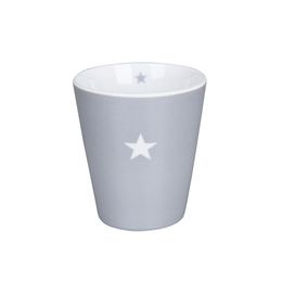 Krasilnikoff Becher Happy Mug Colourful Star 330 ml, grau skandinavische Deko Online Shop