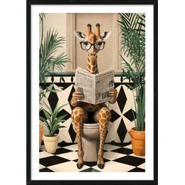 Pro Art Gerahmtes Bild LUSTUGE GIRAFFE