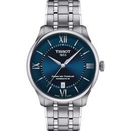 Tissot Chemin Des Tourelles Powermatic 80 Herren Silber Uhr T1398071104800
