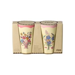 Rice Melamin Hohe Becher Nathalie L&eacute;t&eacute; 2er Pack 2x 400 ml, Modell 2 skandinavische Deko Online Shop