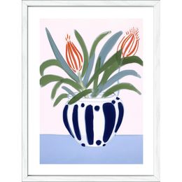 Pro Art Gerahmtes Bild STRIPED VASE