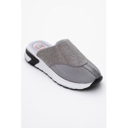 GLEA Mesh Strass Pantoletten Damen