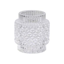 Chic Antique Teelichtglas mit Muster H8/&Oslash;7 cm, klar skandinavische Deko Online Shop