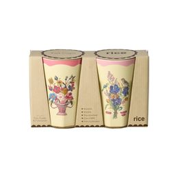 Rice Melamin Hohe Becher Nathalie L&eacute;t&eacute; 2er Pack 2x 400 ml, Modell 2 skandinavische Deko Online Shop