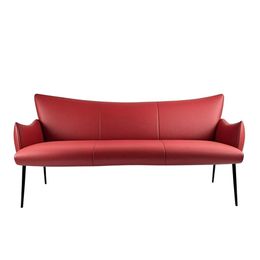 Empinio24 Sitzbank mit Armlehnen 180 cm 3-Sitzer Corte Echtleder