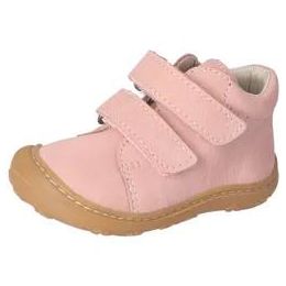 Lauflernschuh Pepino BY RICOSTA "CHRISY, WMS: Mittel", Baby, Gr. 24, rosa (barbie rosa), Leder, Schuhe Lauflernschuh, Klettschuh, herausnehmb. Innensohle, Gr&ouml;&szlig;enschablone zum Download