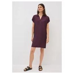 Blusenkleid Cecil, Damen, Gr. XS (36), US-Gr&ouml;&szlig;en, rot (mulberry rot), Stoff, 88% Viskose, 12% Polyamid, unifarben, comfort fit normal, V-Ausschnitt, abgesteppt, Kleider Blusenkleid, im Hemdblusen-Style