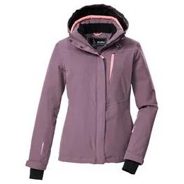 Skijacke Killtec "KSW 25 WMN SKI JCKT", Herren, Gr. 40, violett, Obermaterial: 100% Polyester;Futter: 100% Polyester;F&uuml;llung: 100% Polyester, Jacken Skijacke, Atmungsaktive, wasserdichte Skijacke mit abnehmbarer Kapuze