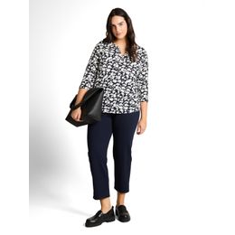Tom Tailor sheego Gro&szlig;e Gr&ouml;&szlig;en 3/4-Arm-Shirt, blue ginkgo minimal, Gr&ouml;&szlig;e 54 - Damen