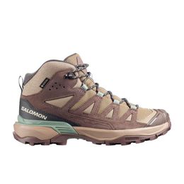 Salomon X Ultra 360 Leather Mid GTX Schuhe Damen beige 42.0