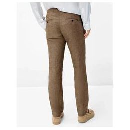 Chinohose Brax "Style FABIO", Herren, Gr. 35, L&auml;nge 32, braun, Web, 100% Leinen, Hosen Chinohose