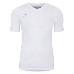 Umbro - "Elite" Base Layer Oberteil V-Ausschnitt f&uuml;r Herren/Damen Unisex (Wei&szlig;)