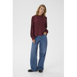 Kaffe Langarm-Bluse KArea Regular fit burgundy
